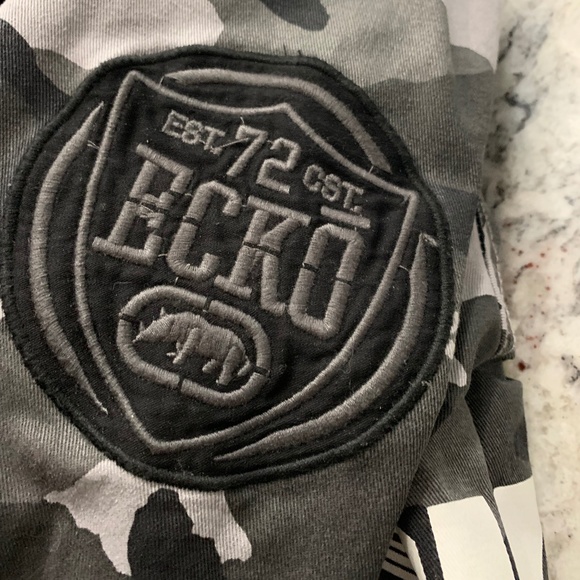 Ecko Unlimited | Jackets & Coats | Ecko Unltd Mens Camo Denim Jacket L ...